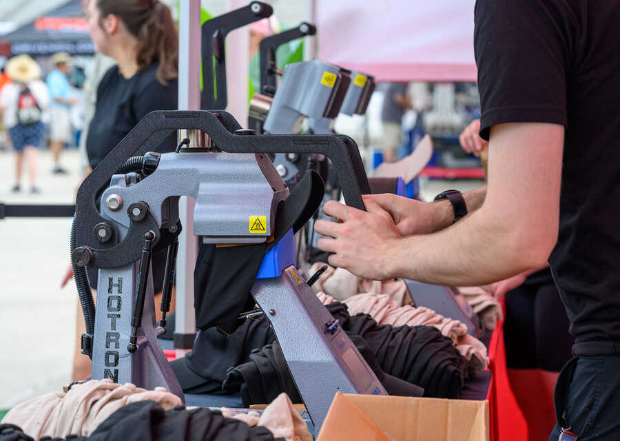 Live Printing | On Site Screen Printing Activations | Mobile Printing ...