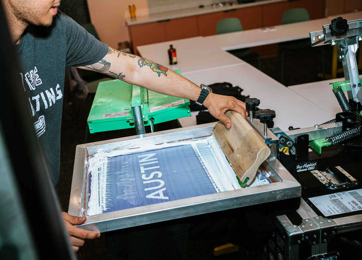Live Printing | On Site Screen Printing Activations | Mobile Printing ...