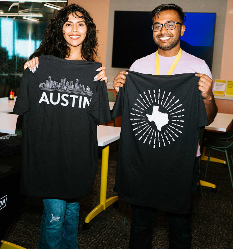 The onsite screen printing activation became the life of the party ...